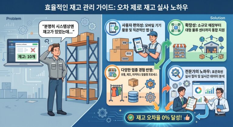 "분명히 시스템상엔 재고가 있었는데…" 물리적 재고와 시스템 재고의 오차를 0으로 수렴시키는 재고 실사 노하우 - 엠이에스코리아